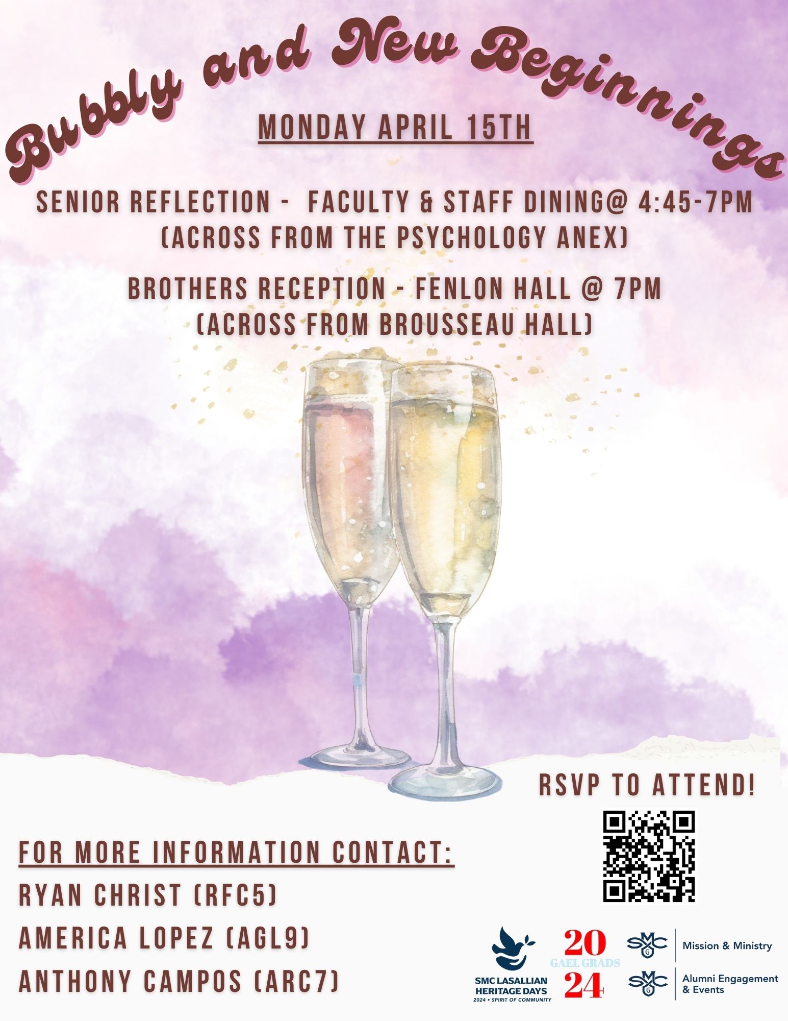 Bubbly and New Beginnings | Saint Mary's College